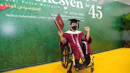 “Kecacatan bukan alasan untuk saya berputus asa”